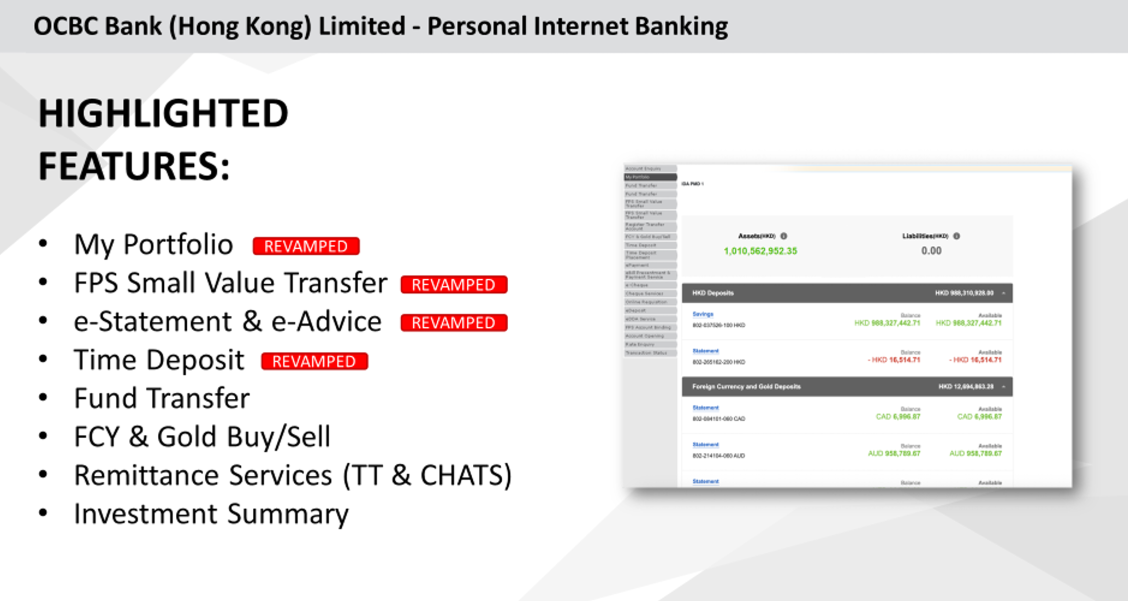 Internet, Mobile & Telemetic Banking | Personal Banking | OCBC Bank
